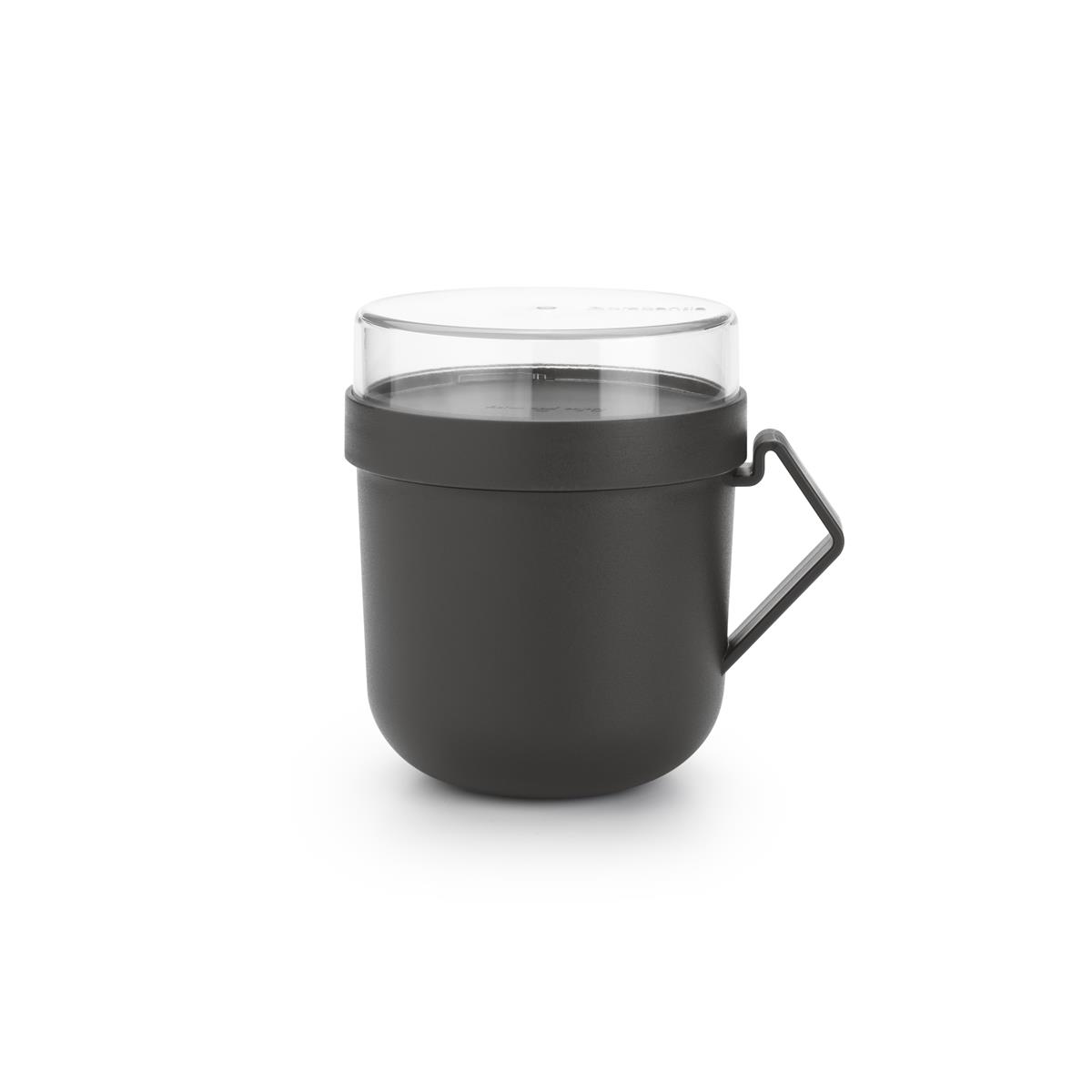 Brabantia Make & Take Soepbeker to Go 0,6 L - Magnetron - Dark Grey ...