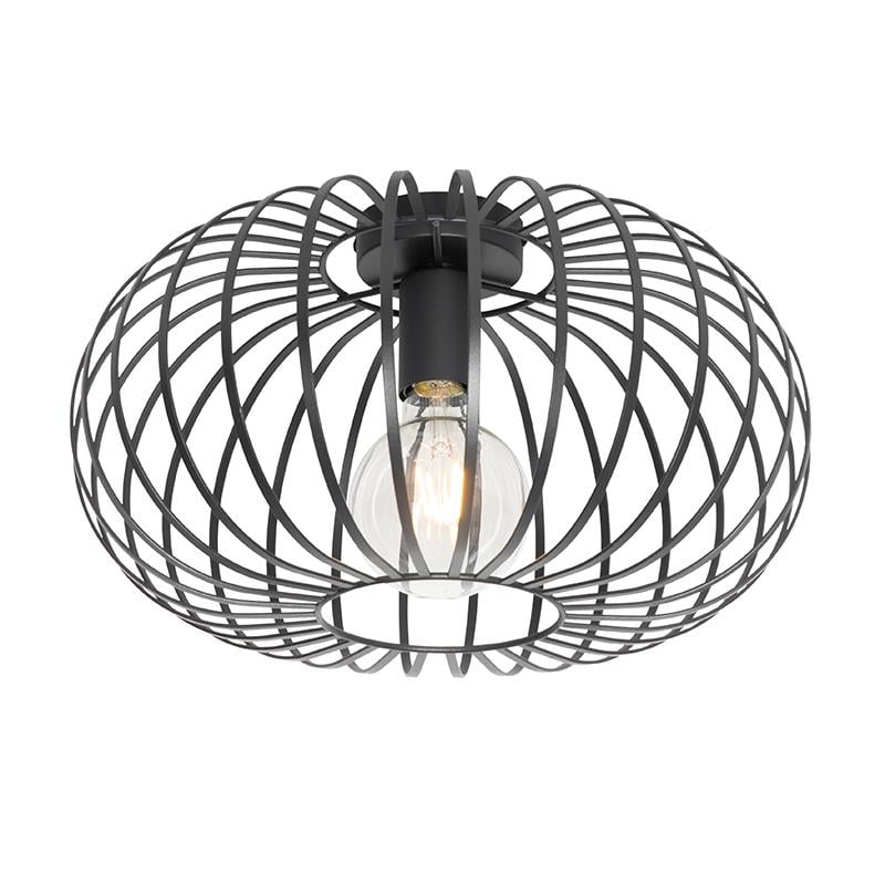 QAZQA Design plafondlamp zwart 39 cm - Johanna kopen? Shop bij fonQ!