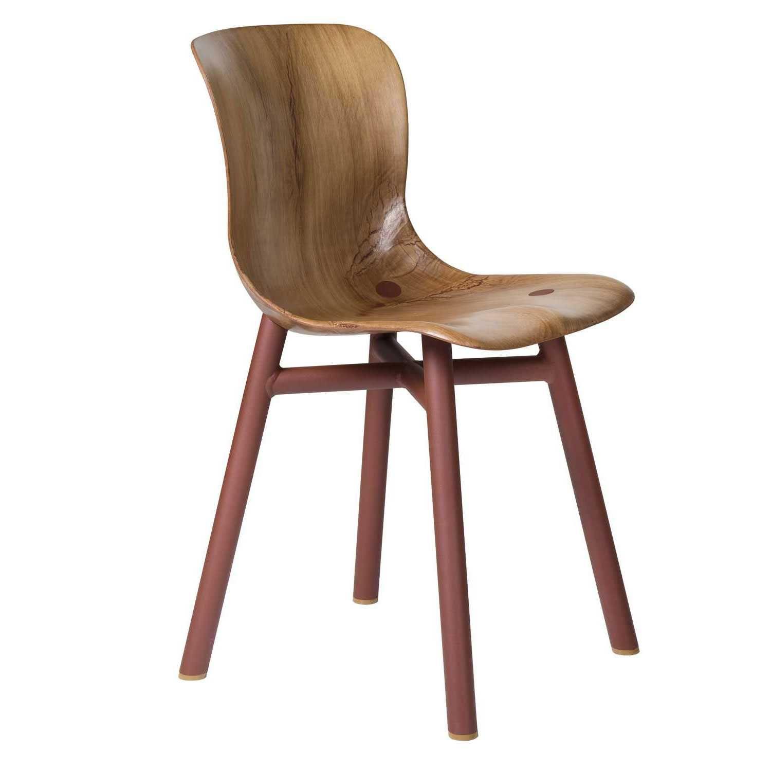 Functionals Wendela stoel bruin met rood onderstel kopen? Shop bij fonQ!