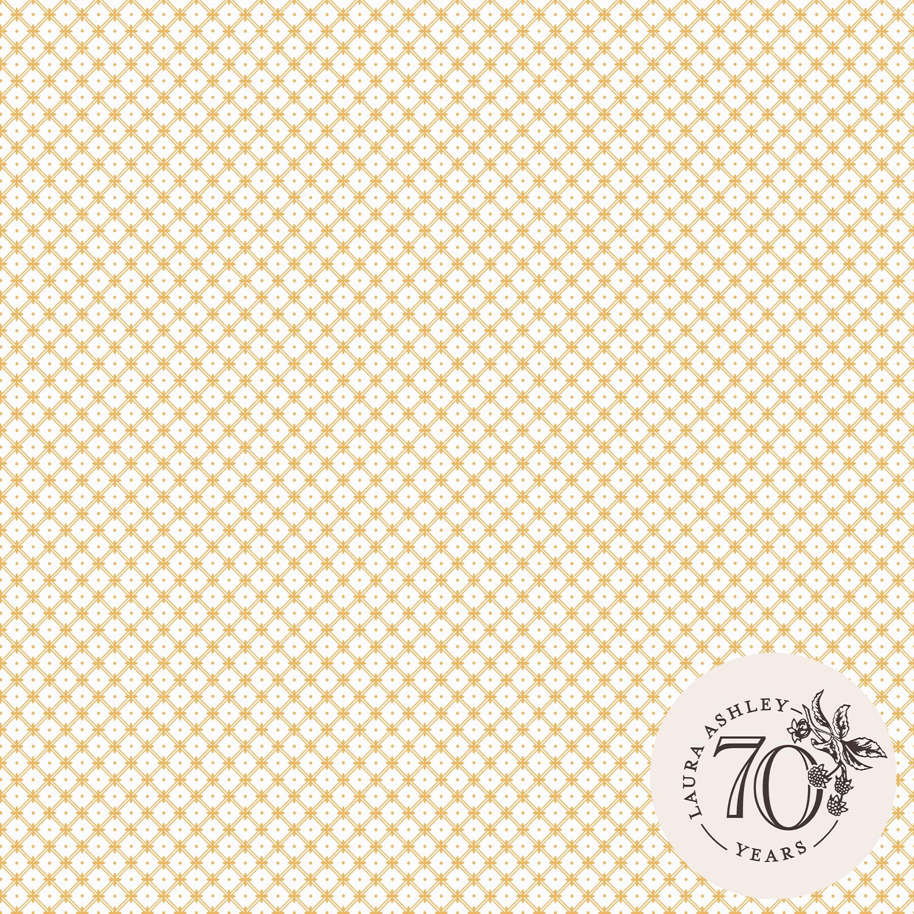 Laura Ashley Vliesbehang | Wickerwork Pale Ochre Yellow - Oker geel ...