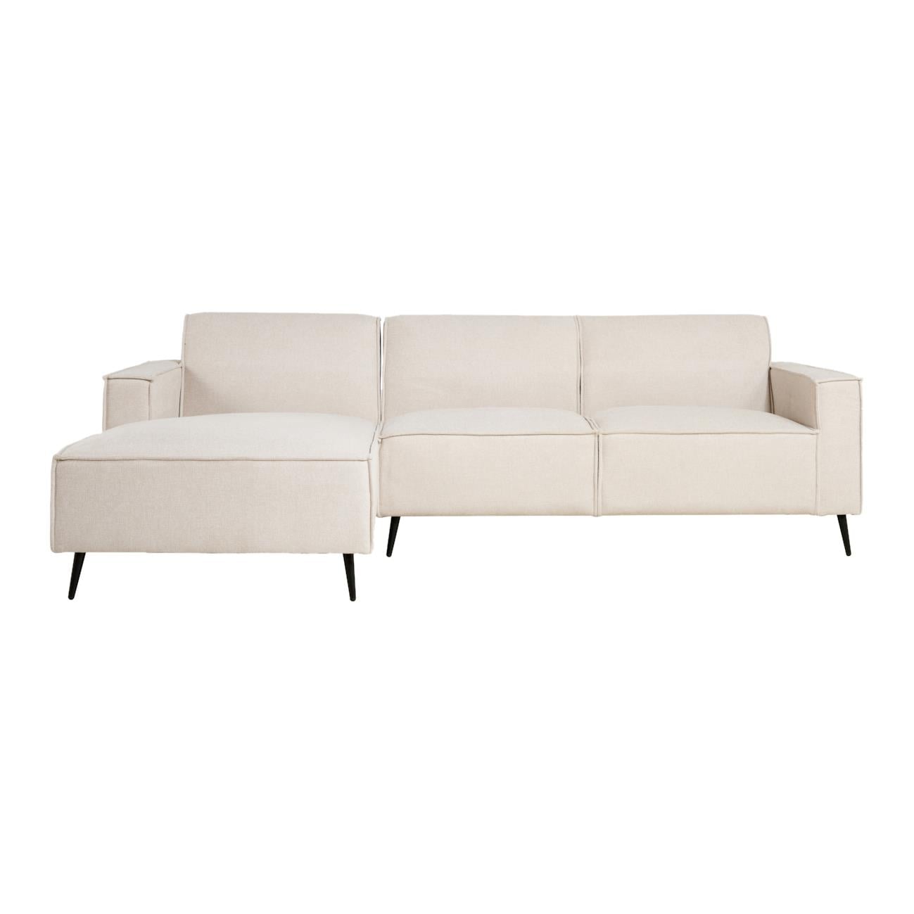 by fonQ Bo Hoekbank met Chaise Longue Links - Linnen - Beige kopen ...