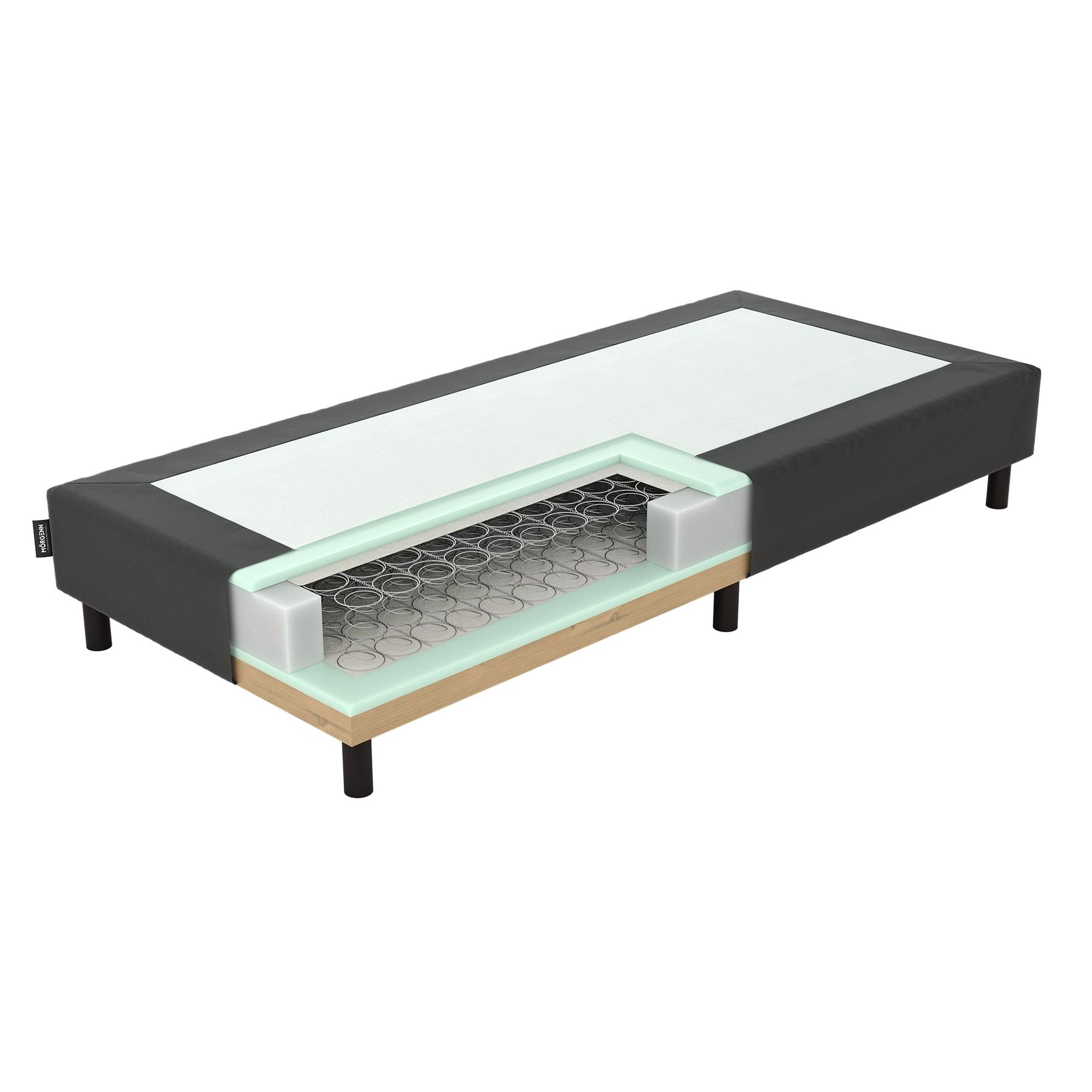 Mörgenn Losse boxspring Bonellvering Zwart 90x200 kopen? Shop bij fonQ!
