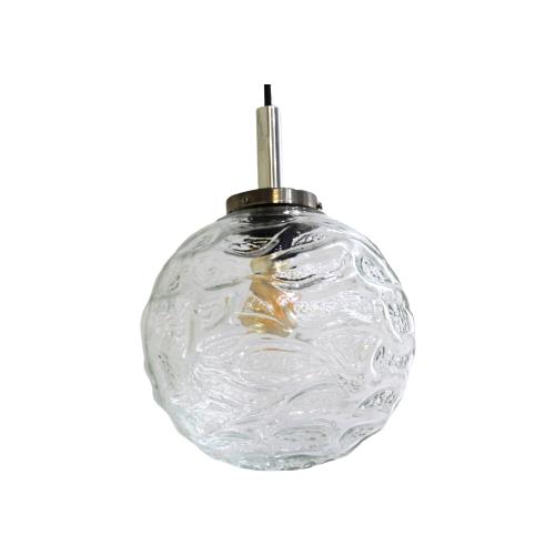 Vintage Bollamp, Hanglamp - Chroom, Transparant, Jaren '70 | 00931 ...