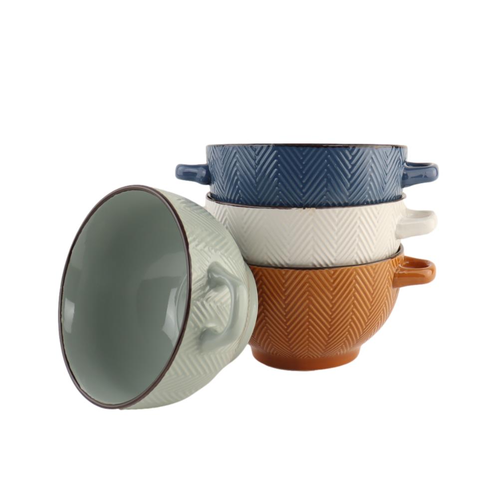 OTIX Soepkommen met Oor Set van 4 Soepbeker Verschillende kleuren ...