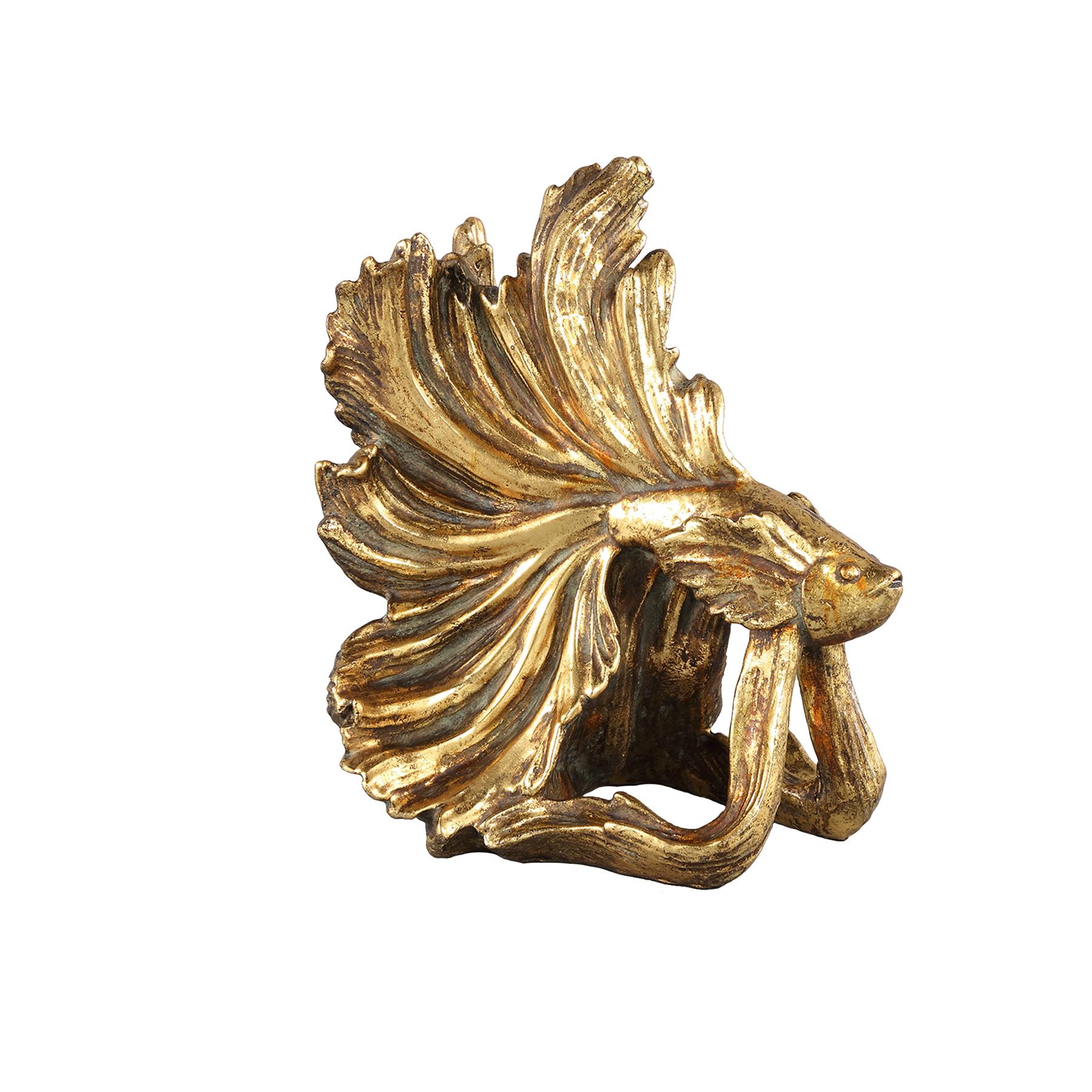 PTMD Azzy Gold poly fighting fish statue kopen? Shop bij fonQ! PTMD Azzy Gold poly fighting fish statue kopen? Shop bij fonQ!