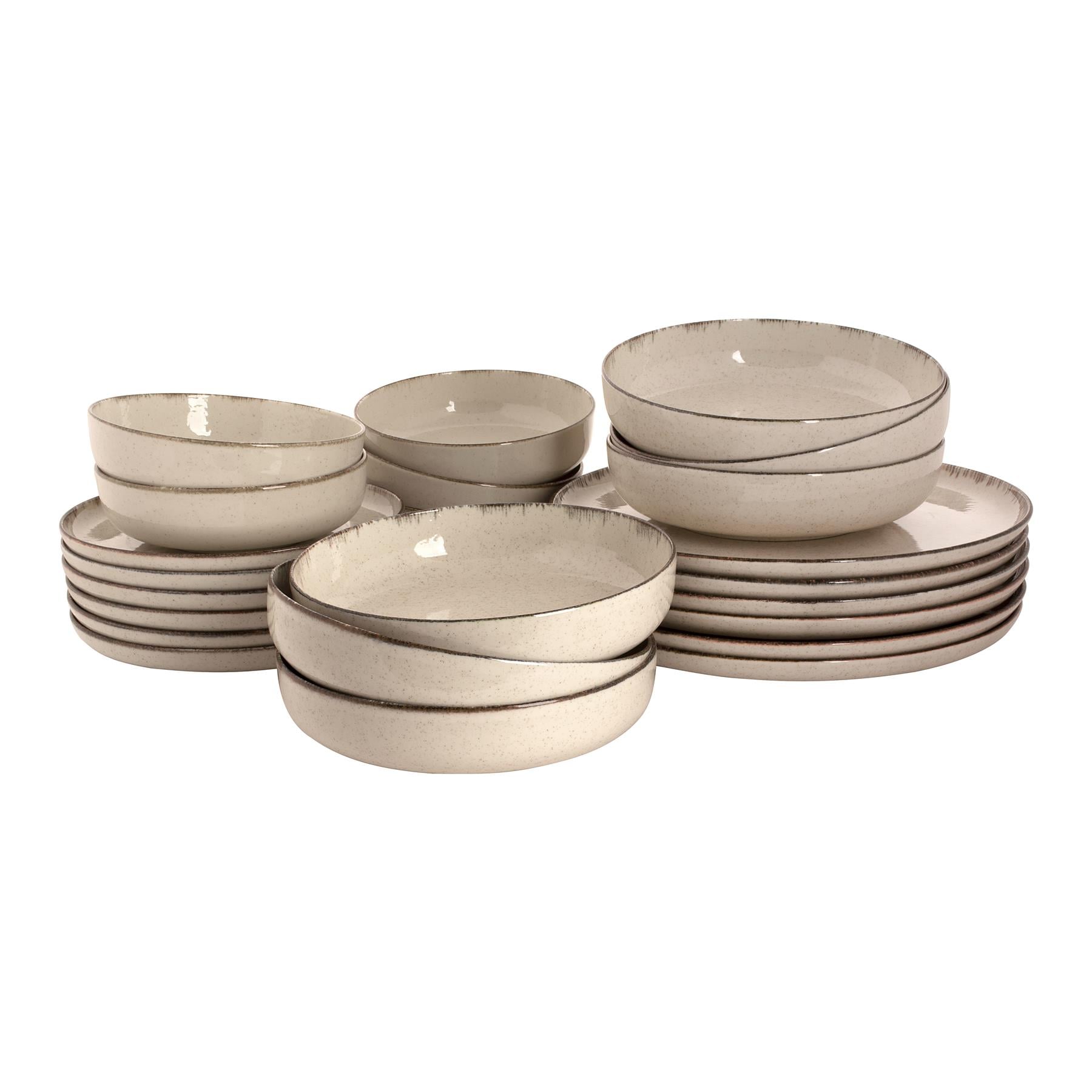 by fonQ Loods Serviesset 24-delig - Glans Beige kopen? Shop bij fonQ!