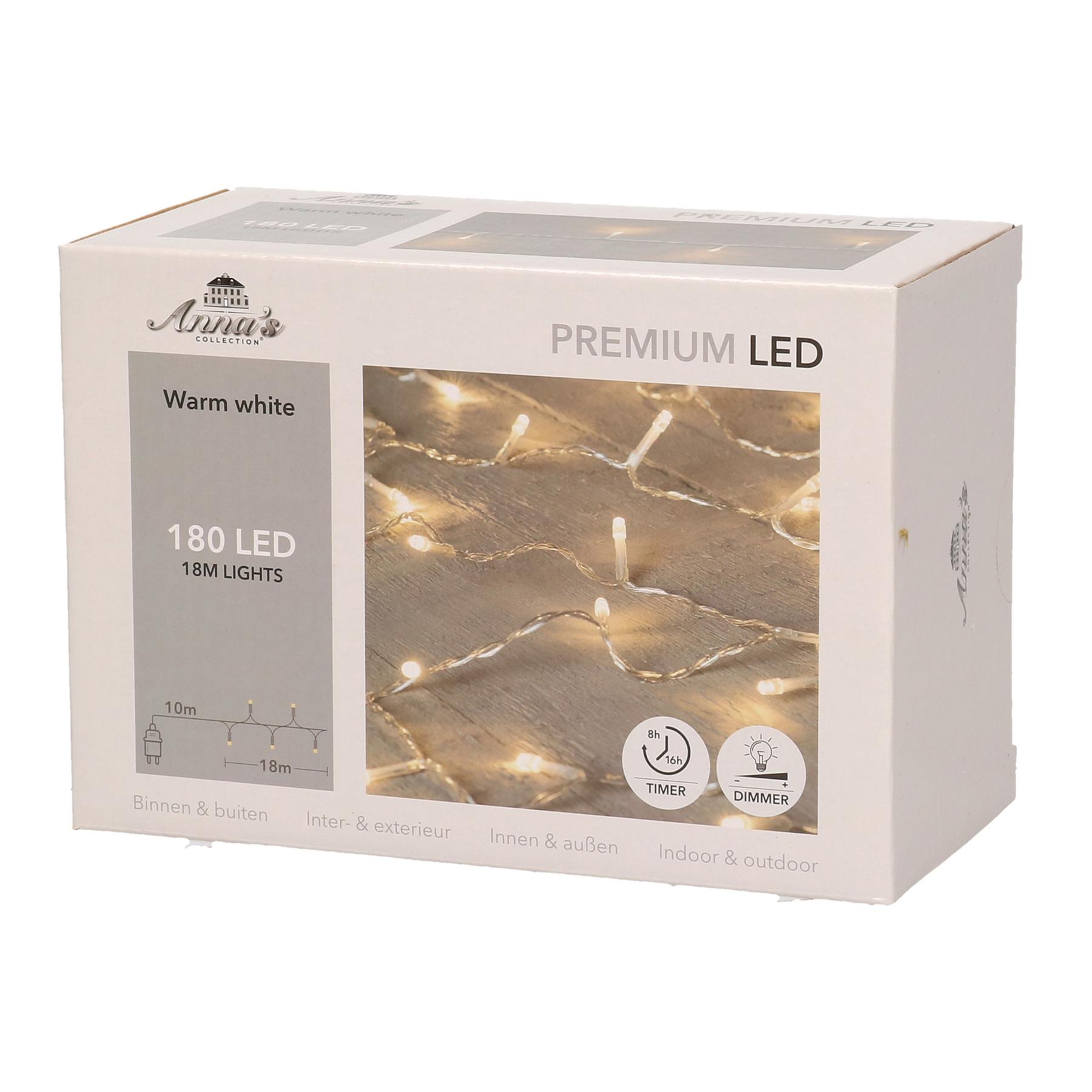 Anna's Collection Kerstverlichting - warm wit - 180 leds - 18M kopen? Shop bij fonQ!