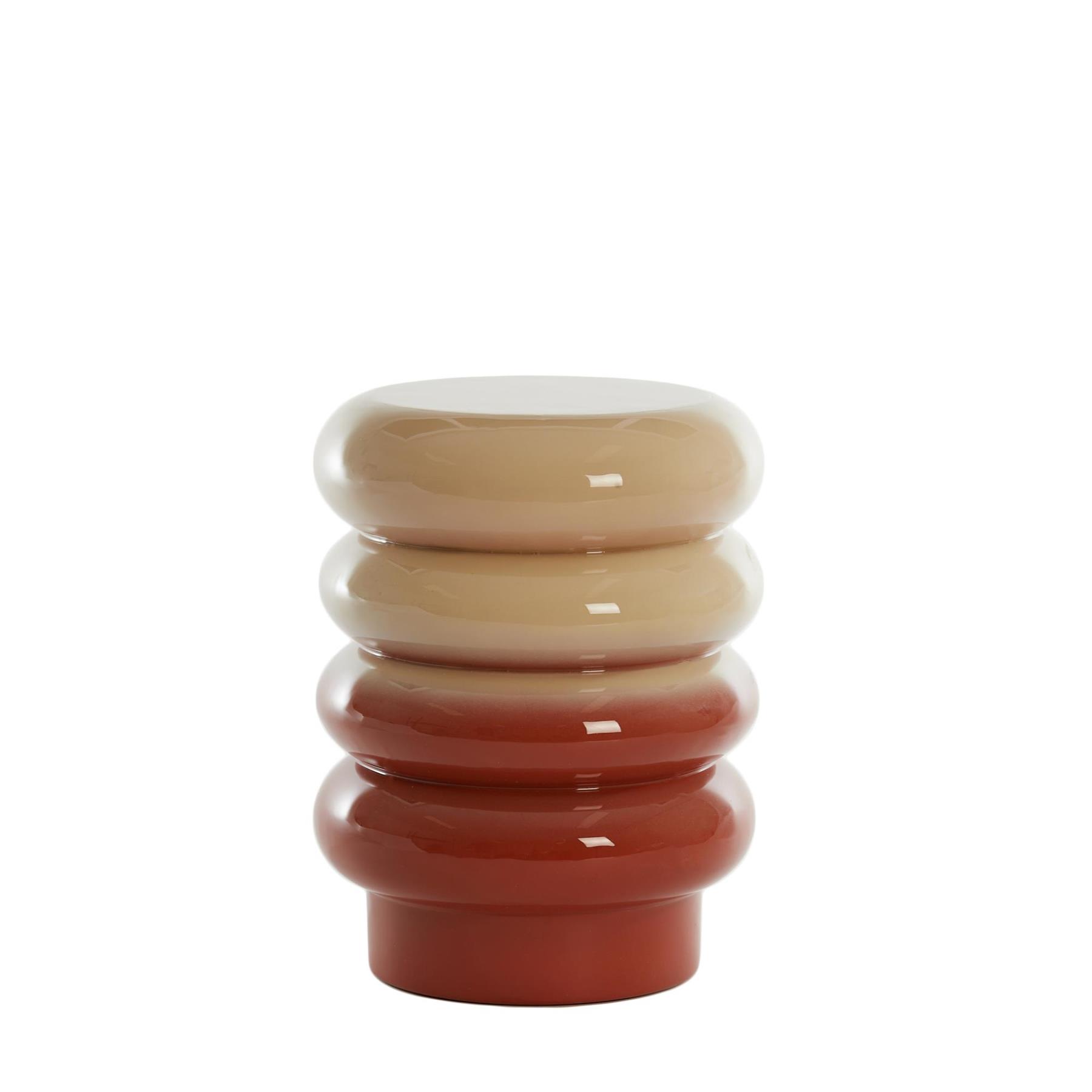 Light & Living Bijzettafel Mirogi - Crème|Oranje - Ø30cm kopen? Shop ...