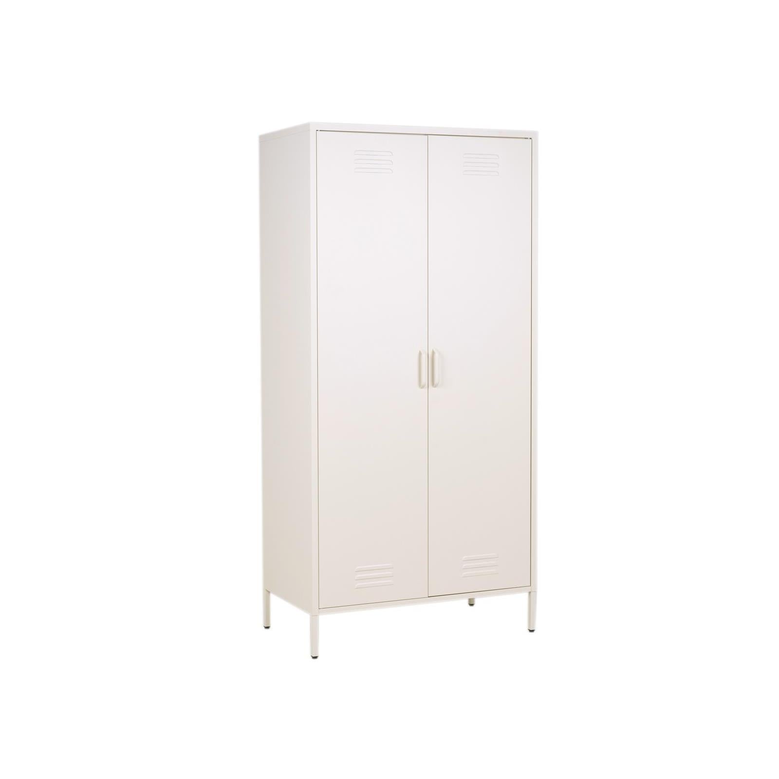 Kleding lockerkast Finn met 4 schappen ivoor kopen? Shop bij fonQ!