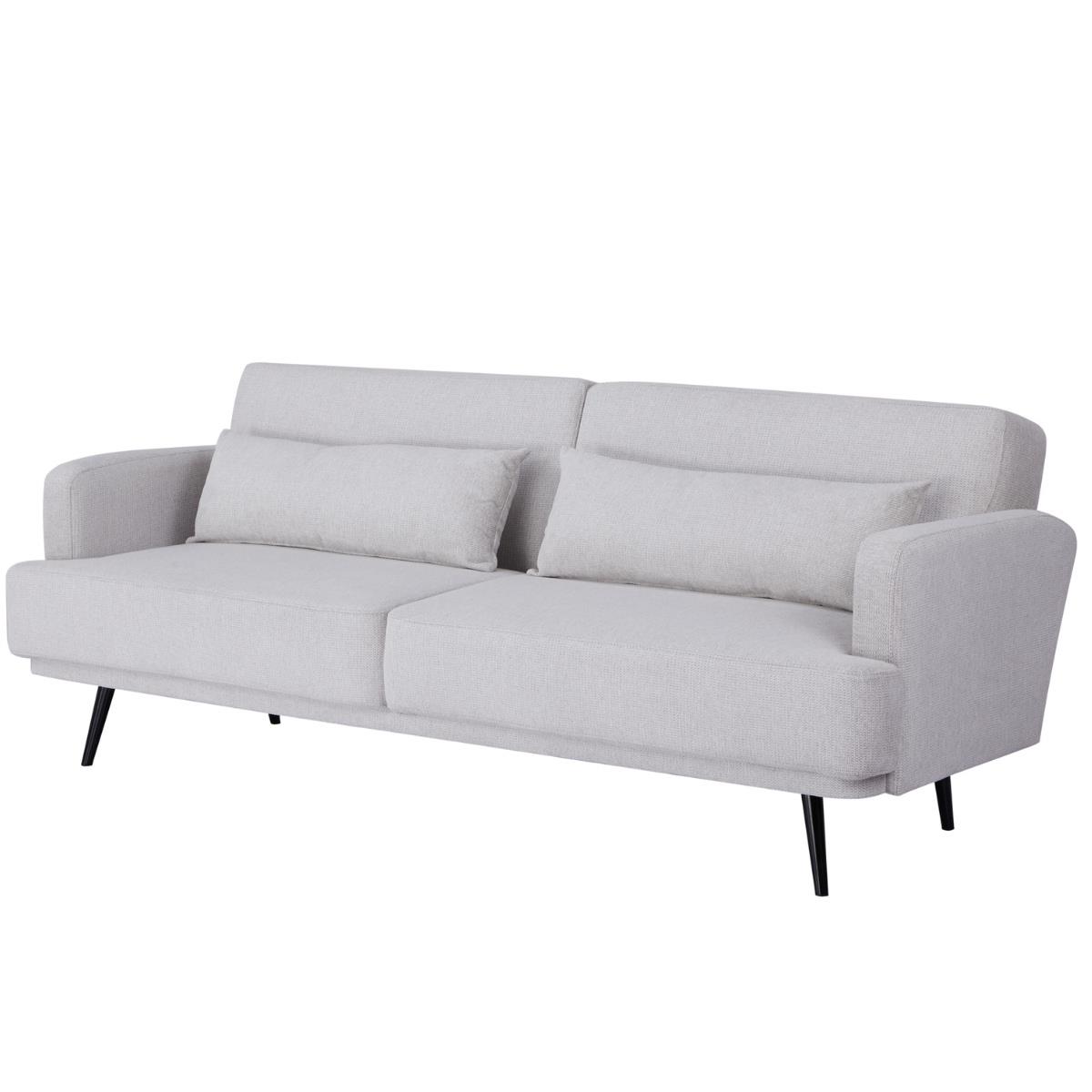 Giga Meubel - Slaapbank Beige 215cm - Metaal & Stof - Bank Sylke kopen ...