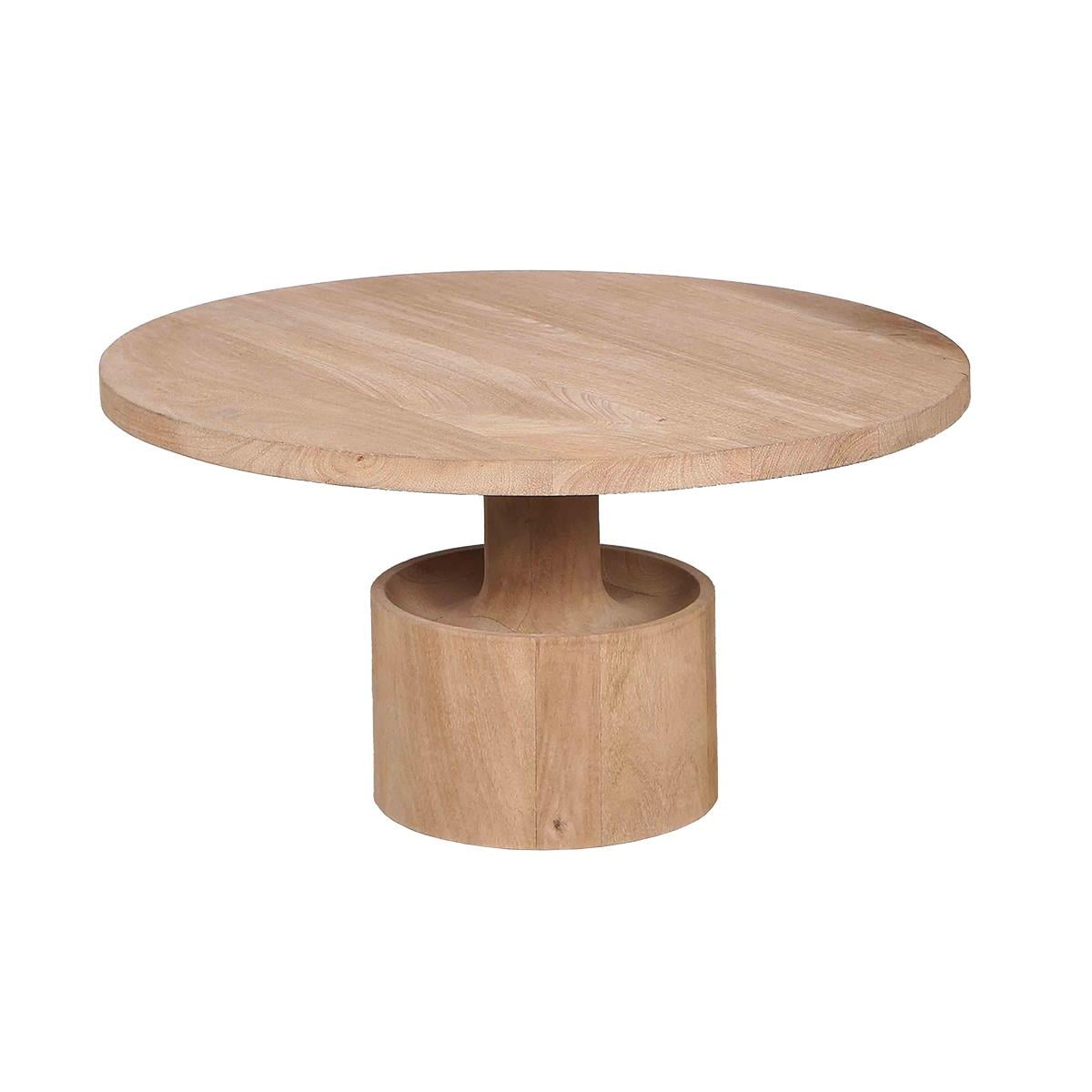 Giga Meubel - Salontafel Rond 70cm - Naturel Mangohout - Stacy kopen ...