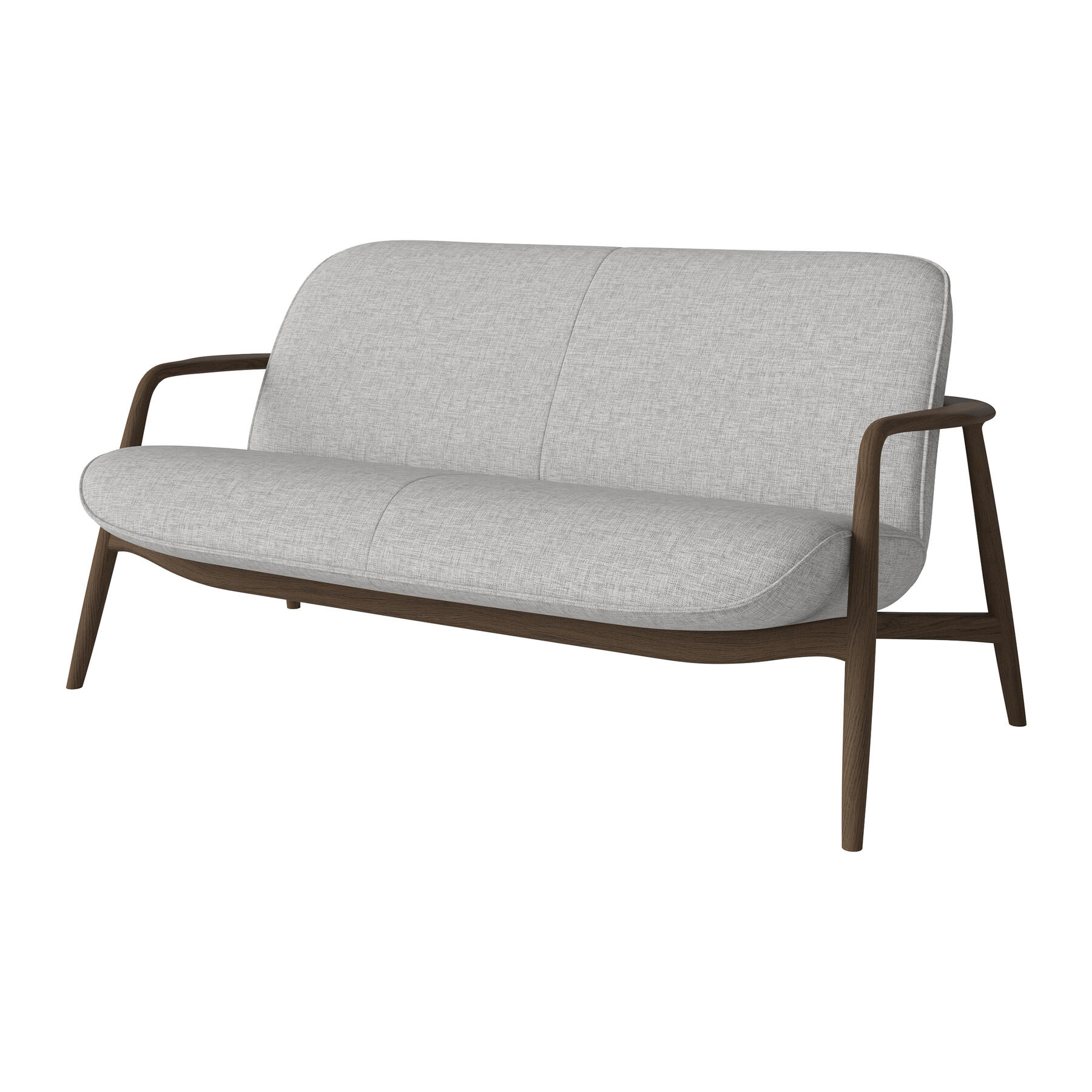 Bolia Bowie 2-zitsbank - Donker Eiken - Lichtgrijs kopen? Shop bij fonQ!