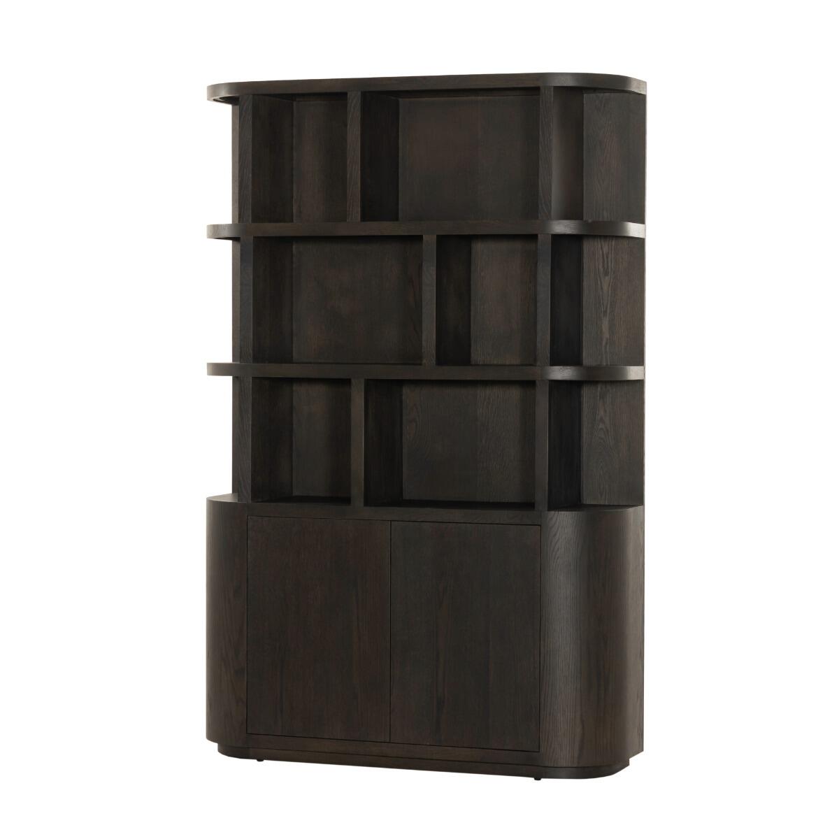 Livingfurn - Boekenkast Bruin Eiken - 145x40x220cm - Novero kopen? Shop ...