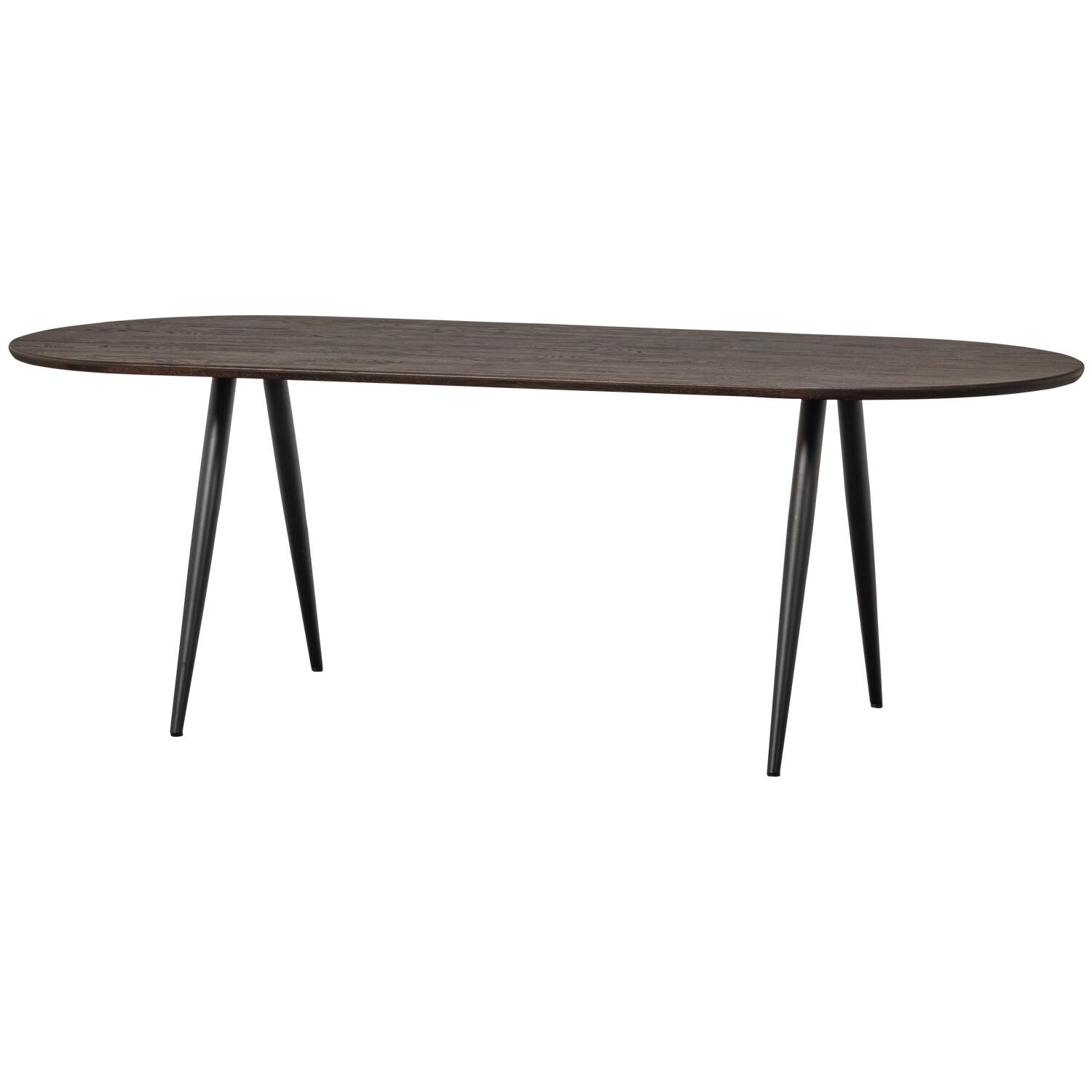 WOOOD Tablo Eettafel Ovaal Vingerlas - Eiken - Mystic Brown - 220x90 ...