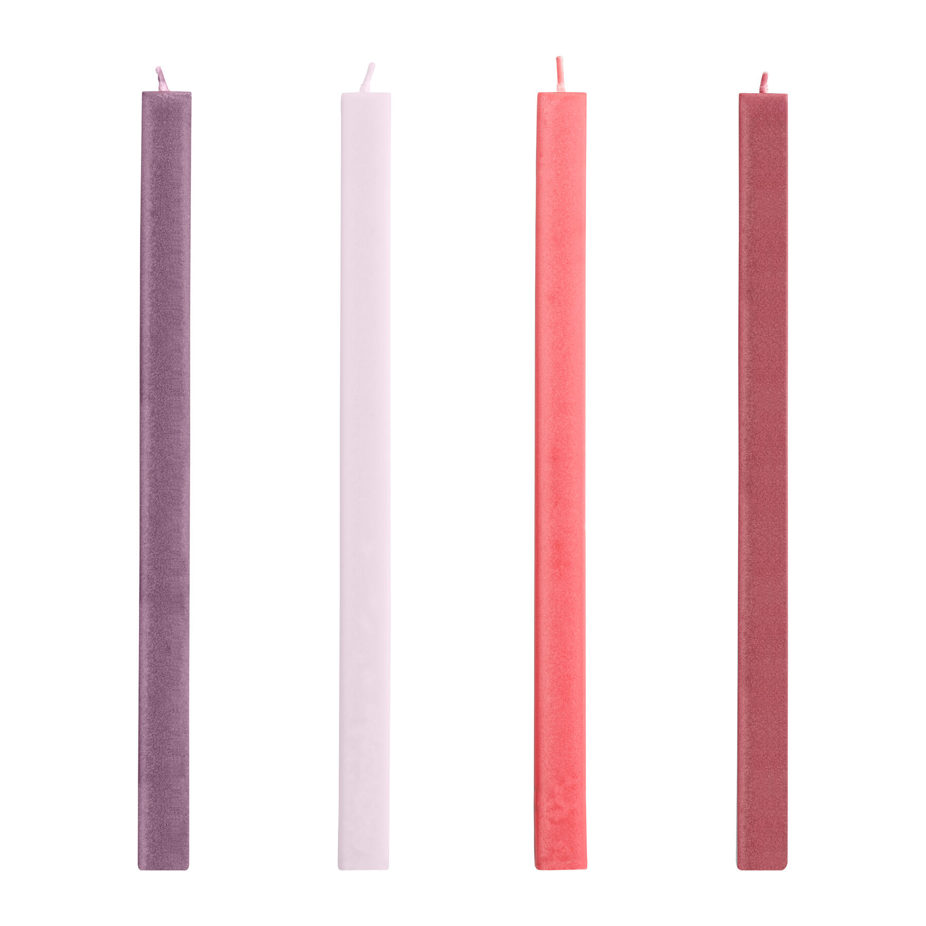 HAY Square Kaarsen - Set van 4 - Rood / Bordeaux kopen? Shop bij fonQ!