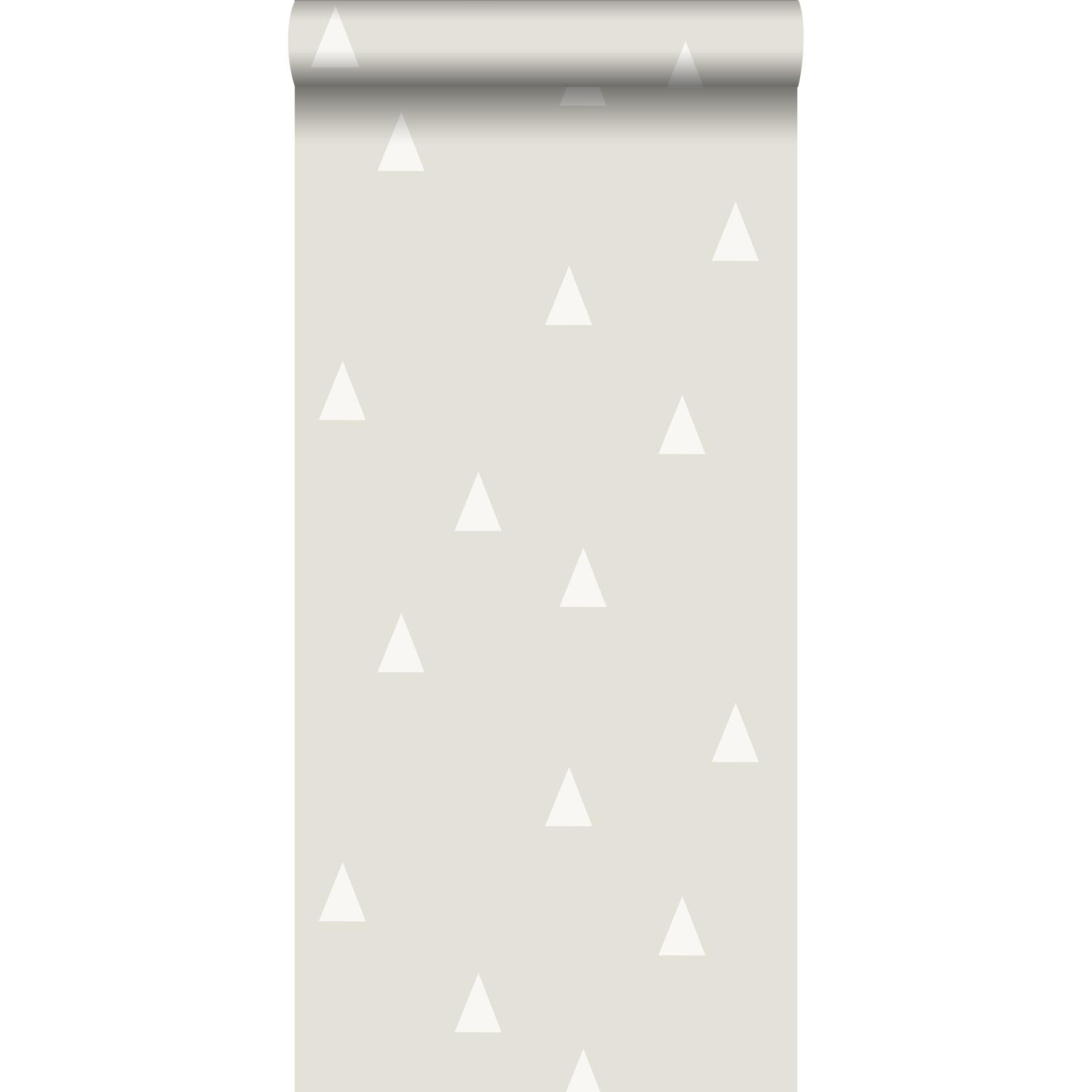 ESTAhome behang grafische driehoekjes lichtgrijs - 53 cm x 10,05 m - 1 ...